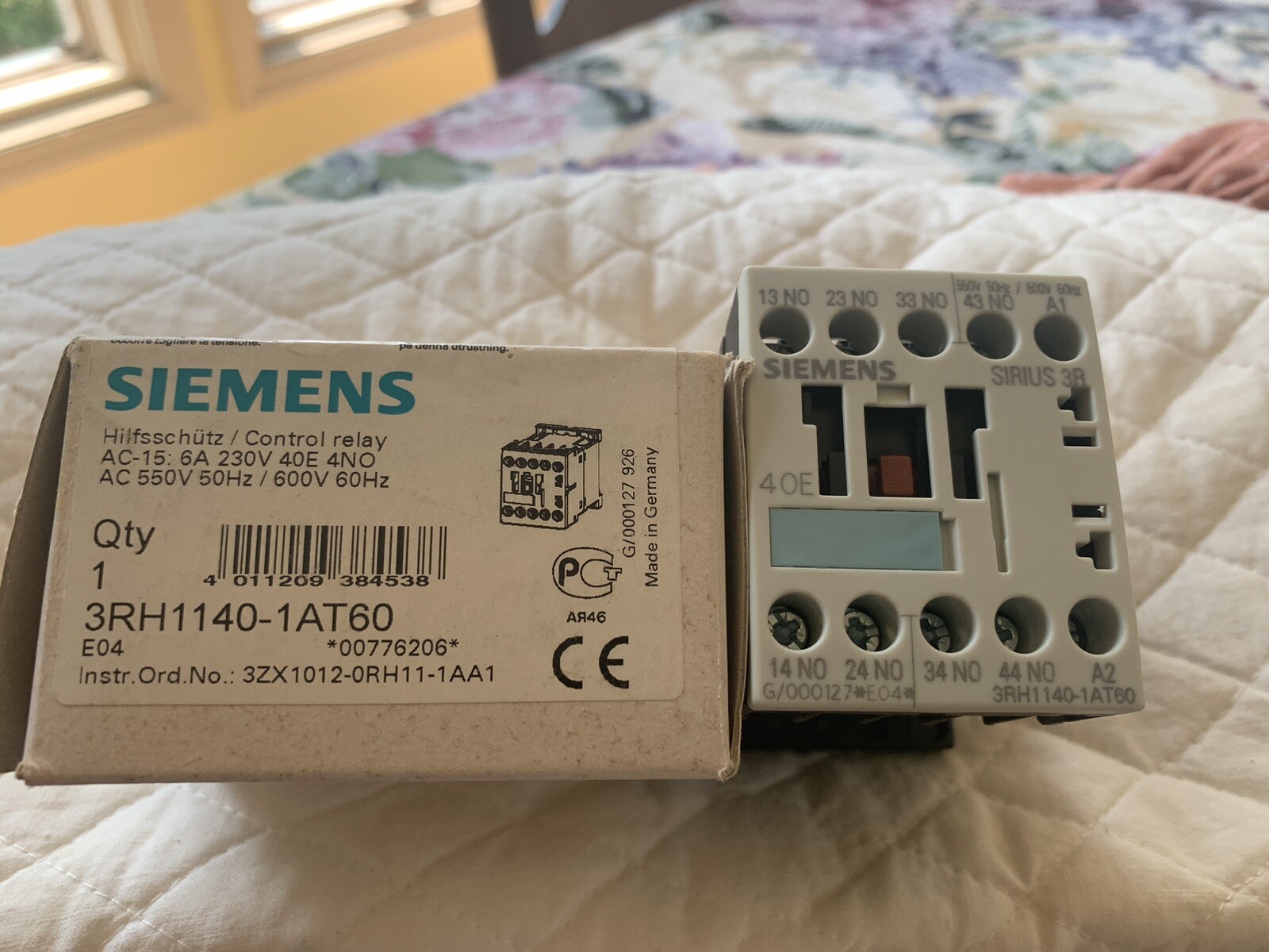 SIEMENS CONTROL RELAY #3RH1140-1AT60 | eBay