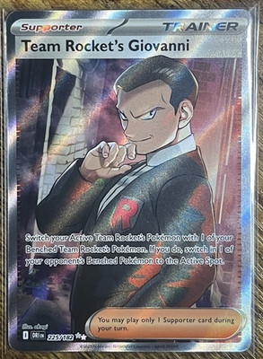 Pokémon TCG - Team Rocket's Giovanni 225/182 - Sv10: Destined Rivals | eBay