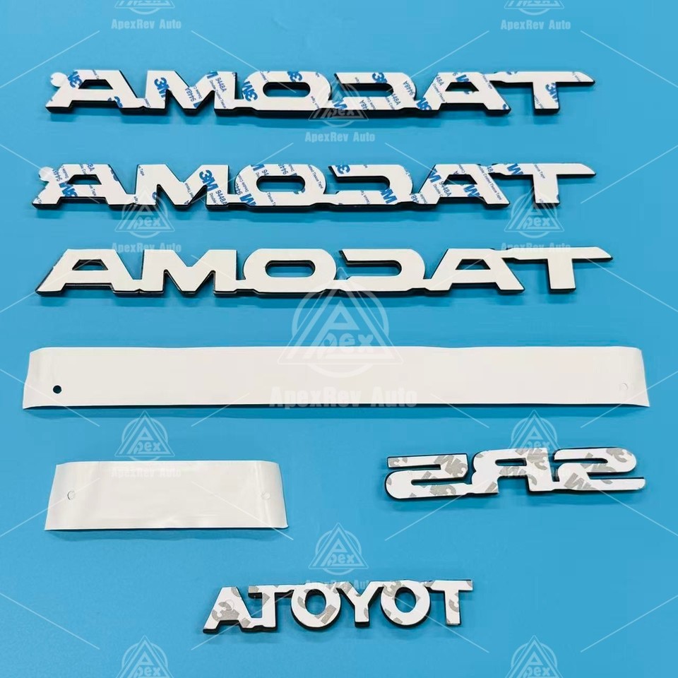 7/6/5/4pcs Emblem Kit For Tacoma 2005-2015 Prerunner SR5 V6 Side Door ...