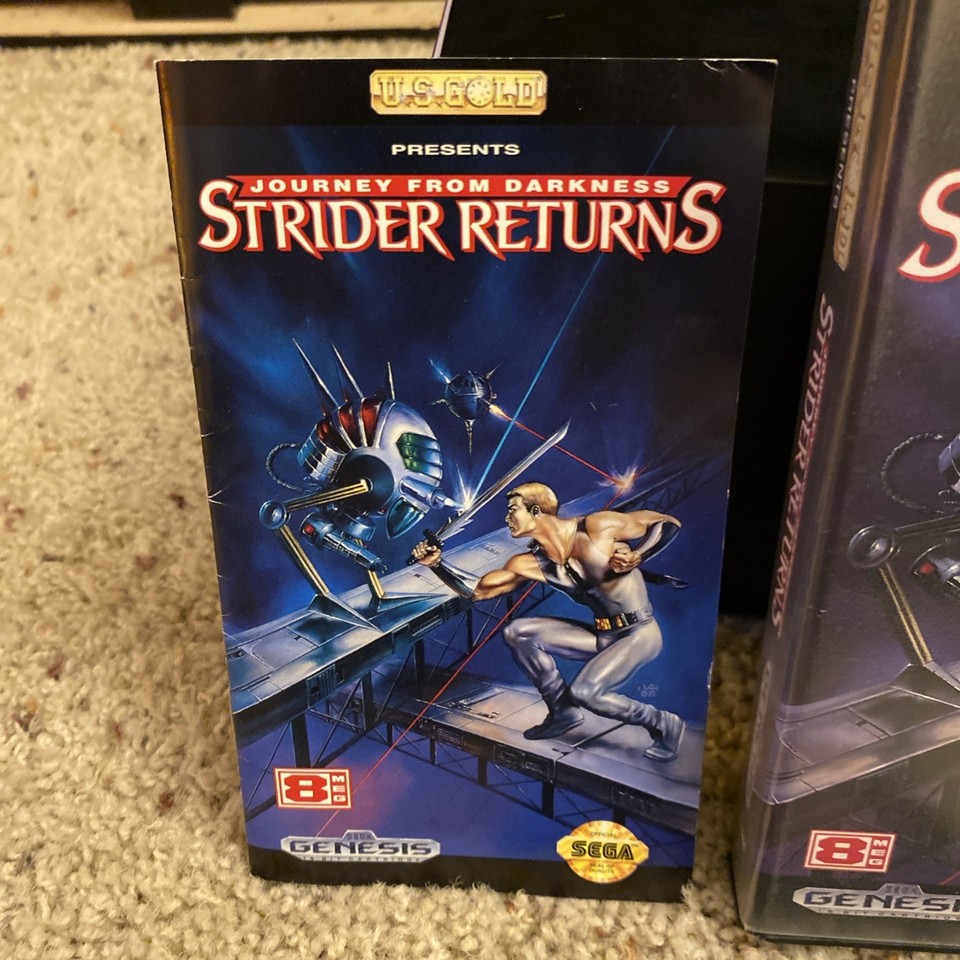 Strider Returns Journey From Darkness Sega Genesis Tested Complete w ...