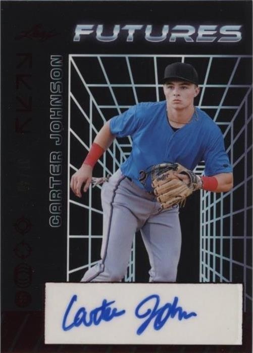 2024 Leaf Futures - Autographs Carter Johnson #A-CJ1 Red /49 (AU, RC ...