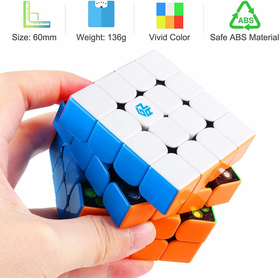 GAN 460 M Gan 4x4 Magnetic Speed Cube 4 by 4 Stickerless Puzzle Toy for ...