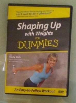 SHAPING UP WITH WEIGHTS FOR DUMMIES with tracy york DVD includes insert ...