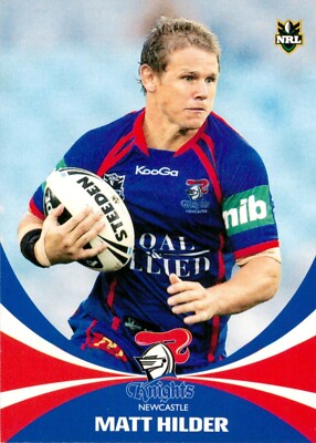 2011 NEWCASTLE KNIGHTS NRL Card MATT HILDER Daily Telegraph | eBay ...