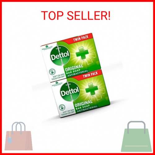 Dettol Anti Bacterial Original Soap 100g Twin Pack Dermatologically ...