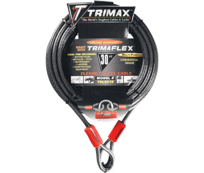 TRIMAX CABLE-LOCK QUADRA BRAID DUAL LOOP 9.1M X 10mm / TDL3010 | eBay