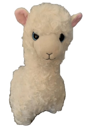 Ty Lily the Llama Alpaca Plush White Blue Sparkle Stuffed Animal 10 ...