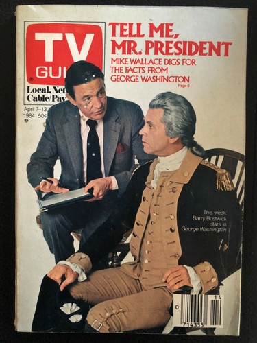 1984 Original TV GUIDE 'GEORGE WASHINGTON' Barry BOSTWICK Western Wash ...