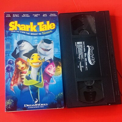Shark Tale VHS TAPE MOVIE 2005 Will Smith Dreamworks Animation Children ...