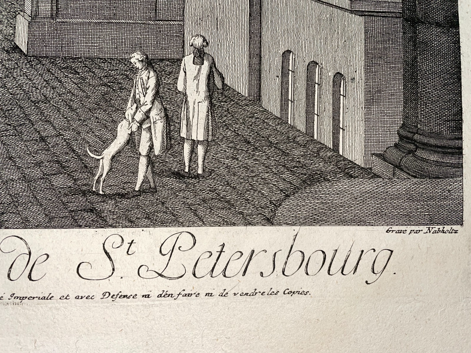 ST PETERSBURG RUSSIA 1780 NABHOLTZ LARGE ANTIQUE ENGRAVED VIEW | eBay