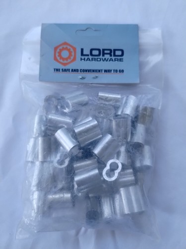 Lord hardware 50pcs Aluminum Crimpin 5/32" Wire Rope Cable | eBay