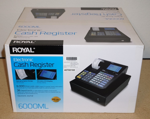Royal 6000ML Electronic Cash Register - Black (Sealed) 22447894042| eBay