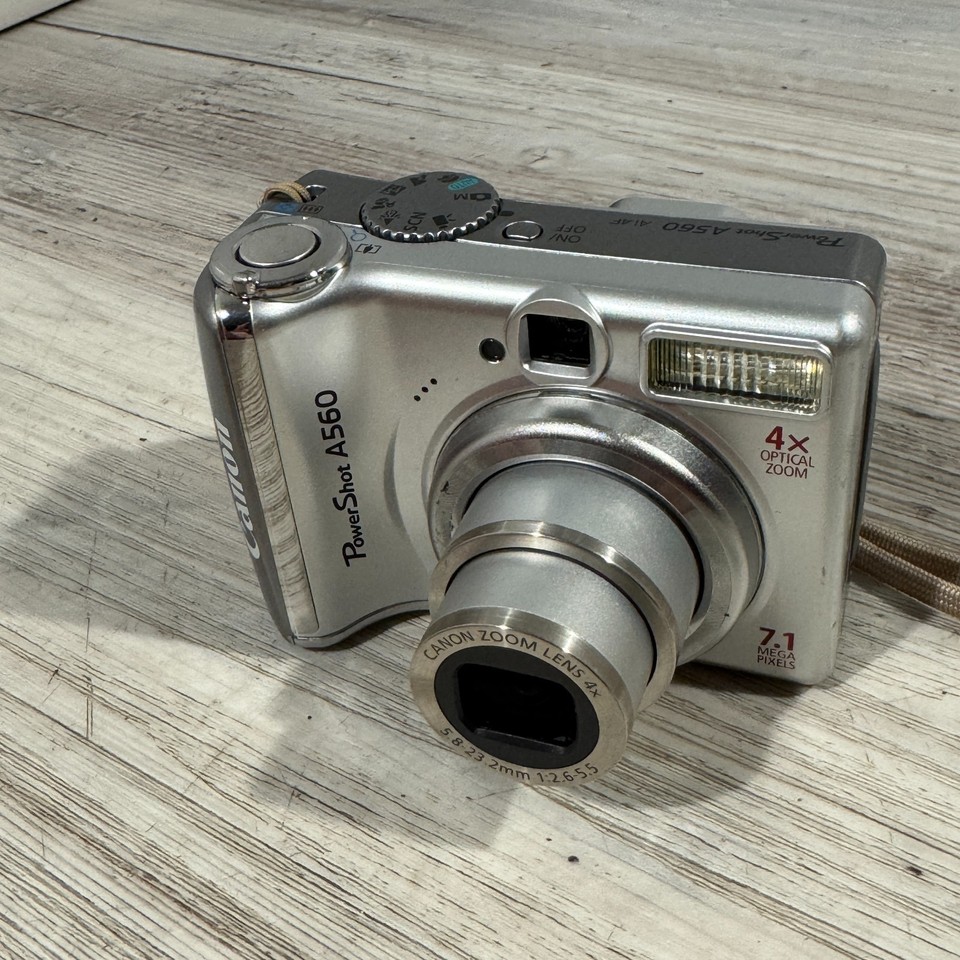 Canon Powershot A560 7.1MP 4X Zoom Digital Camera Powers On Untested | eBay