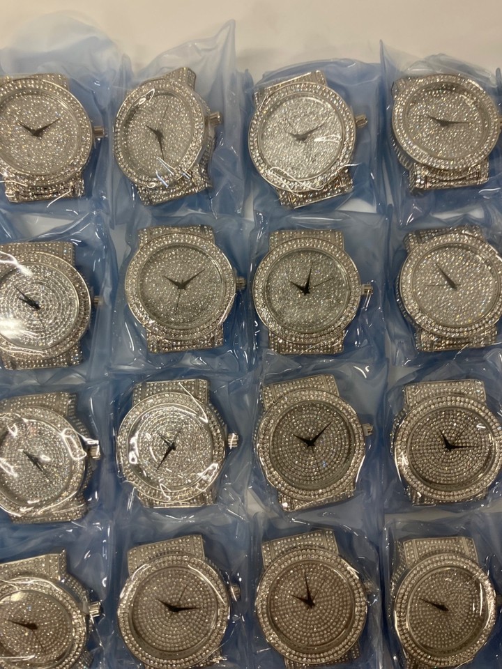 Bling Master (NIP, Lot of 40) Moissanite Hip Hop Fashion Watches | eBay