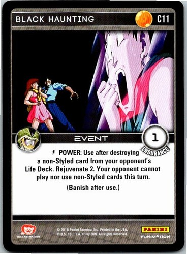 Black Haunting C11 Dragon Ball Z Perfection Common Card TCG X1 | eBay