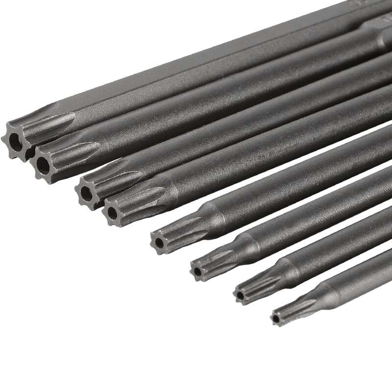 8Pcs 100MM Extra Long Torx Screwdriver Bit Set, Magnetic Torx Head ...