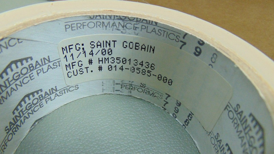 Saint Gobain HM350 Skived, High Modulus PTFE Pressure Sensitive Tape 1 ...
