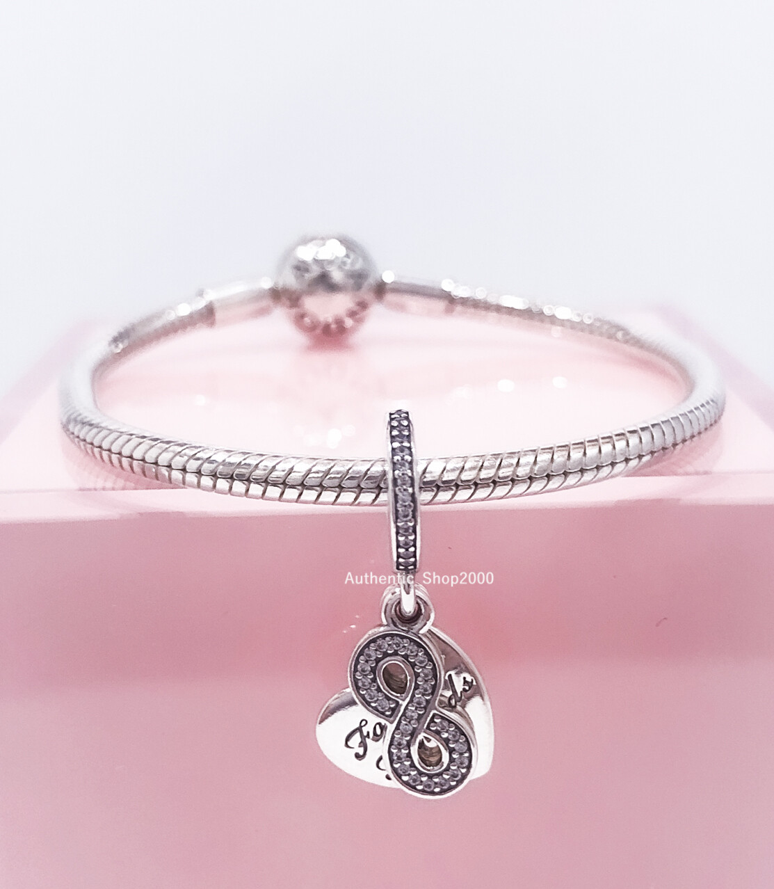 NEW Authentic PANDORA 925 Silver Forever Friends Dangle Charm Pendant ...