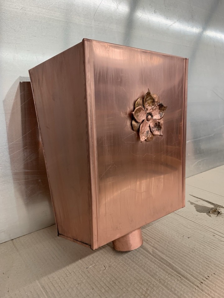 Leader head gutter scupper-box Water collector Box Flat Roof | eBay