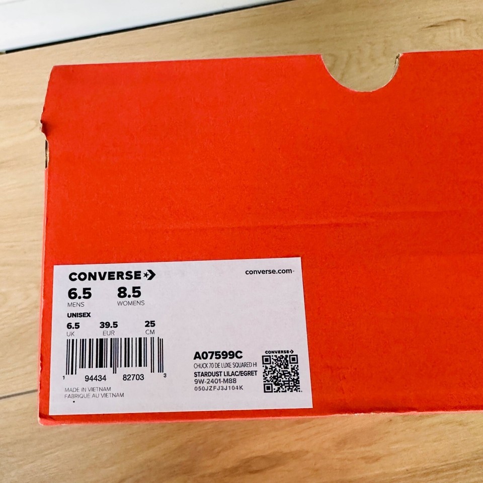 ⭐Women Shoes Converse Chuck 70 de luxe Squared Hi Top Sz 8.5 Pink ...