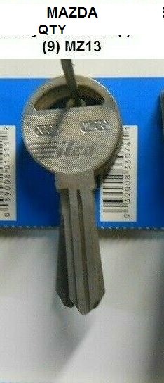 Nine Ilco x131 key blanks MZ13 Fits Mazda | eBay