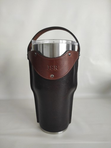 Colonel Littleton Leather No 30 Traveler Tumbler Sleeve With Tumbler ...