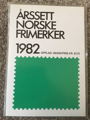 UPU CONGRESS DELEGATE PROMO / YEARPACK MINT POSTAGE STAMPS NORWAY 1982 ...