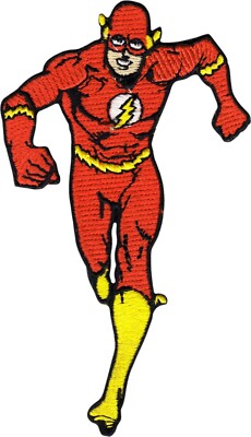 Patch - The Flash Running Super Speed DC Comics Superhero Iron On Gift ...