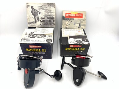 Garcia Mitchell 306/402 HIGH-SPEED SALTWATER Surf Spinning REEL VINTAGE ...