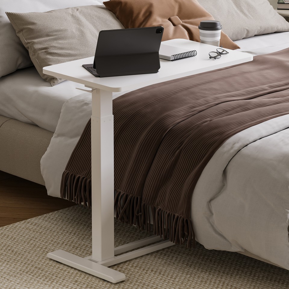 FunniHomi Adjustable Overbed Table, Movable Laptop Table for Sofa and ...
