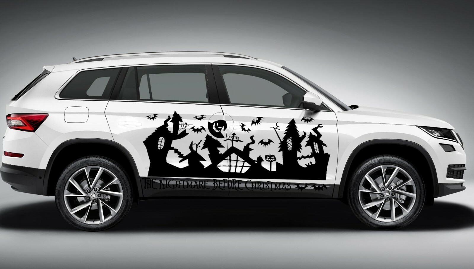 NIGHTMARE BEFORE CHRISTMAS OOGIE BOOGIE MOON Vinyl Decal Hood Side FOR ...