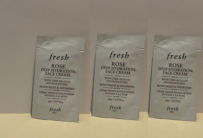 Lot 3 Fresh Rose Deep Hydration Face Cream packet 2ml/0.07 oz each | eBay