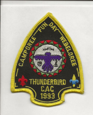 ARROWHEAD PATCH / THUNDERBIRD CAC 1993 * CAMP o REE - Boy Scout BSA B3 ...