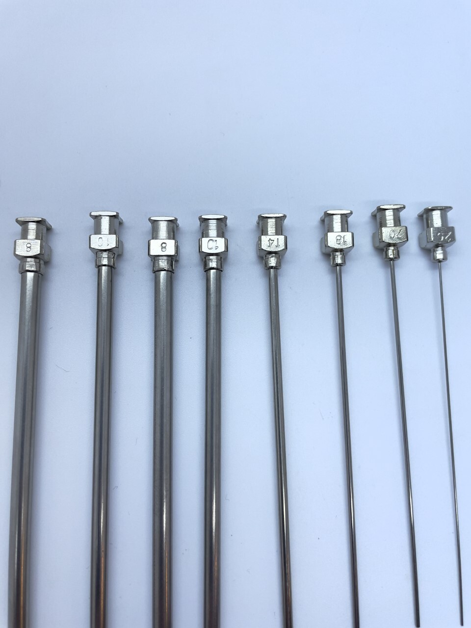 steel dispensing nozzles for luer lock, 75mm-100mm LONG TIP, glue, oil ...