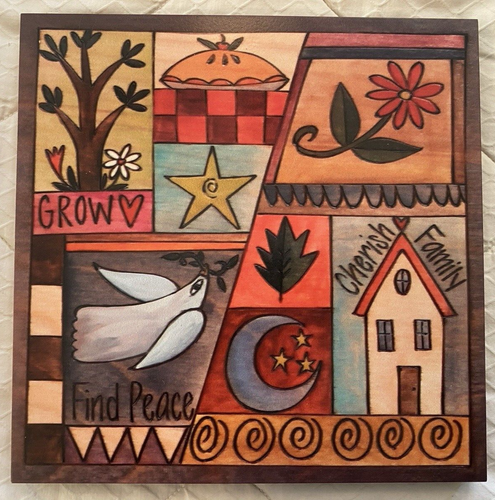 SINCERELY STICKS WALL PLAQUE "What's Important". Made in Iowa. 6" X 6 ...