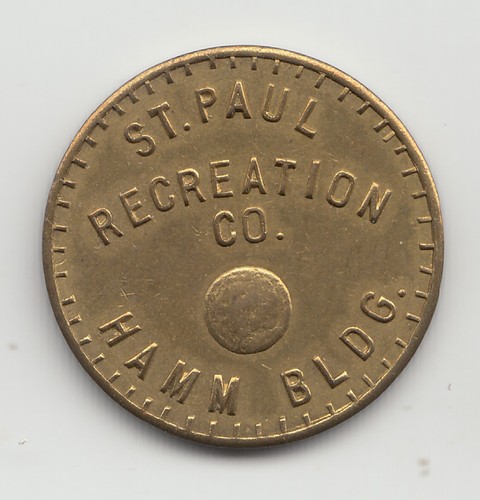 St. Paul Recreation Co. Good For 2 1/2 cents in trade merchant token MN ...