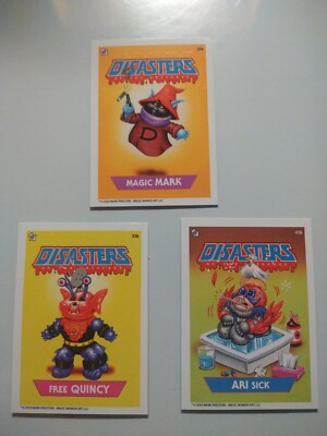 Disasters Of The Universe GPK Mark Pingitore First Printing 3 Card Lot ...