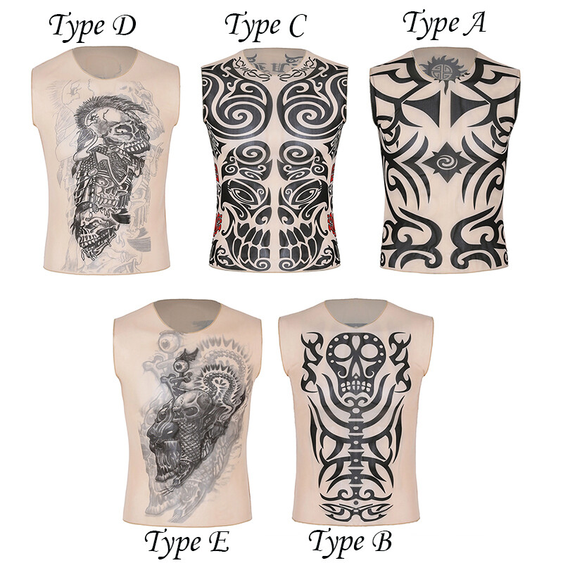 Fake Shirt Tattoos Temporary Fake Full Arm Sleeve Tattoo Large Press