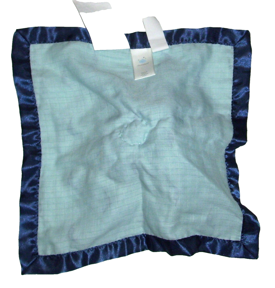 NEW Cloud Island Blue Narwhal Whale Baby Blanket Satin Trim Security ...