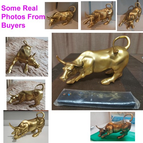 Miami Bitcoin Bull Statue Wall Street Bull Figure Model OX Home Desk ...