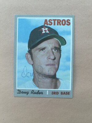 1970 Topps #355 Houston Astros Doug Rader Autograph. | eBay