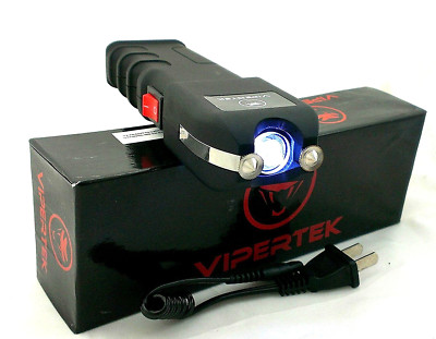 Genuine VIPERTEK VTS-989 Rechargeable Stun Gun 700 BV Heavy Duty with ...