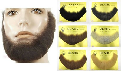 ADULT LARGE FULL FACE CHARACTER LINCOLN COSTUME BEARD TOUPEE TAPE HUMAN ...