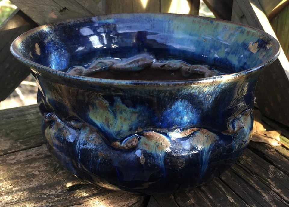 Signed Clark House Pottery Ohr Inspired Ohrigami Ceramic Folded Art Pot ...