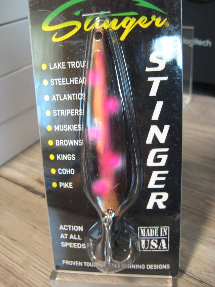 Michigan Stinger 3.75" Trolling Spoons Fishing Baits Choose Colors | eBay