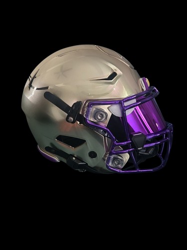 Justin Jefferson Signed FS Custom Gold Chrome Speedflex Minnesota ...