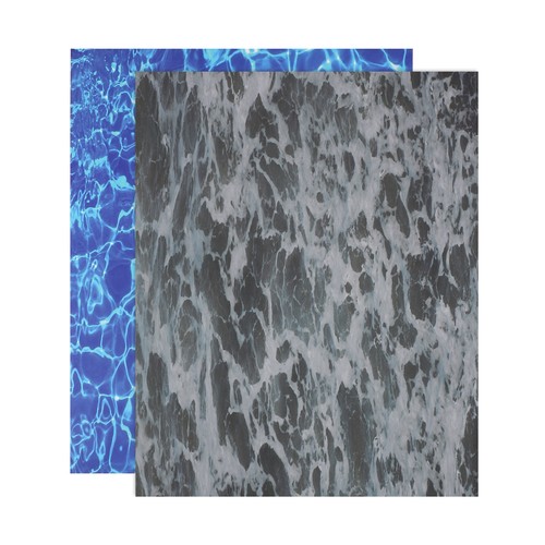 Water Ripple Sheets, Dark Blue,Dark Green Water Wave Effect Stickers ...