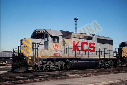 Vtg 2000 Train Slide 4818 KCS Engine Kansas City MO X7B148 | eBay