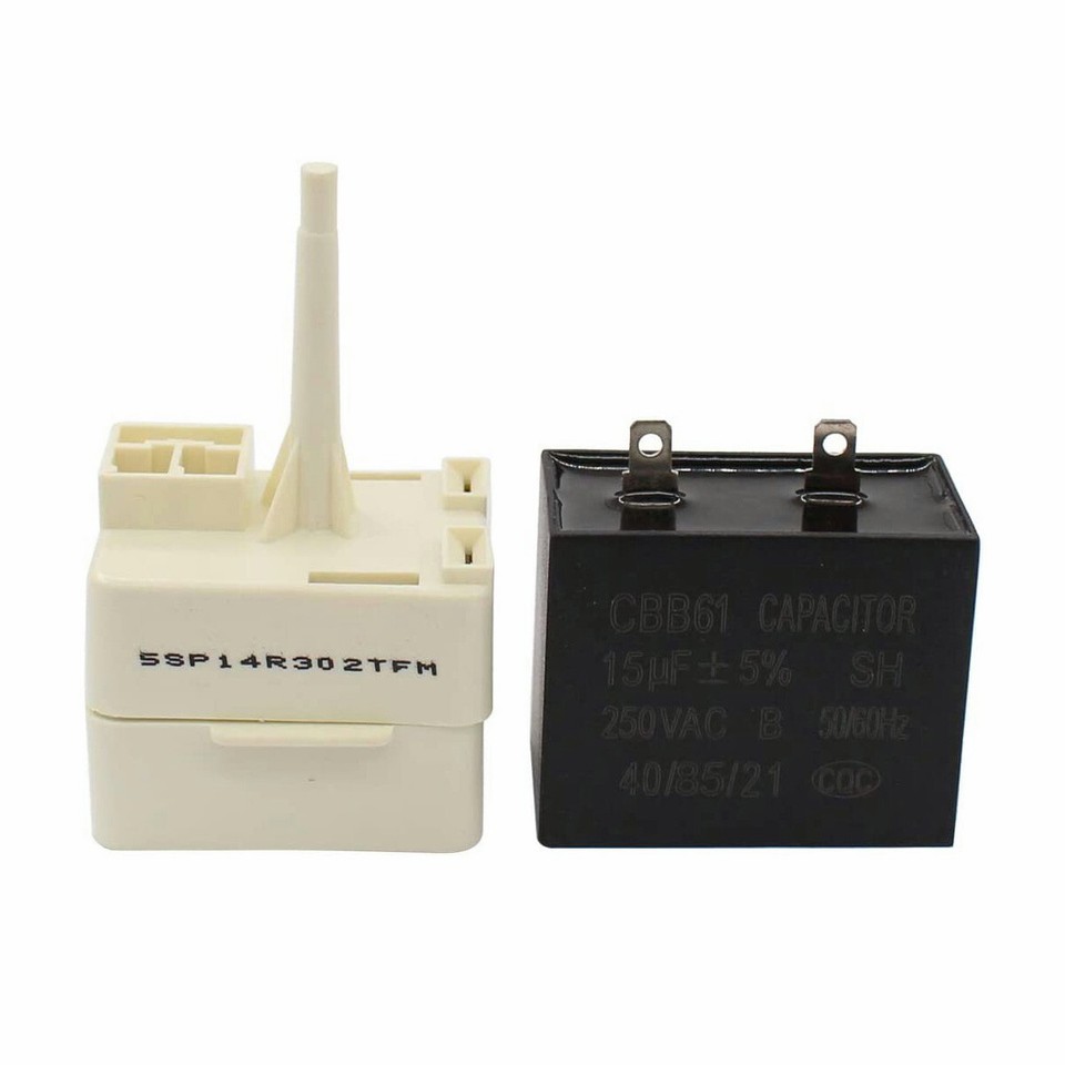 3PCS Refrigerator Relay Overload Capacitor fits Whirlpool W10613606 ...
