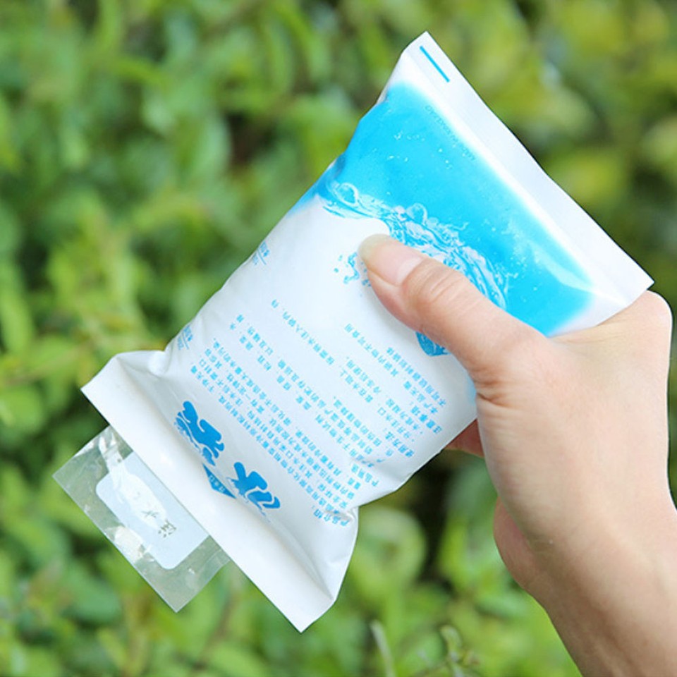 10PCS 600ML Water Ice Pack Bag Cooler Ice Gel Outdoor Cold Compress ...